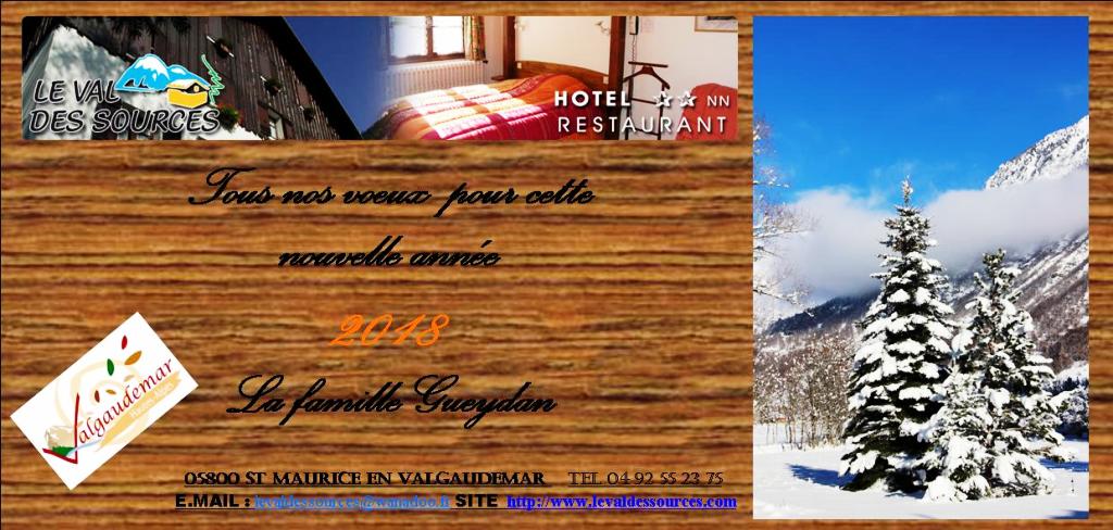 Accueil - Hôtel ** Restaurant - Le val des sources - Valgaudemar